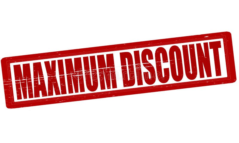 Maximum discount stock illustration. Illustration of abatement - 108748957