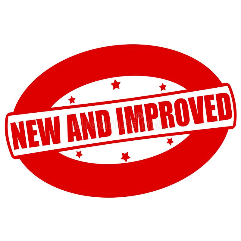 New and improved stock vector. Illustration of miscellaneous - 104331755