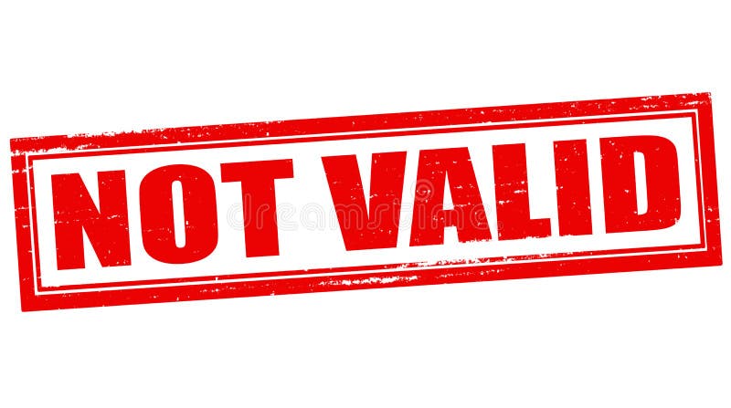 Not valid stock illustration. Illustration of rectangular - 108748670