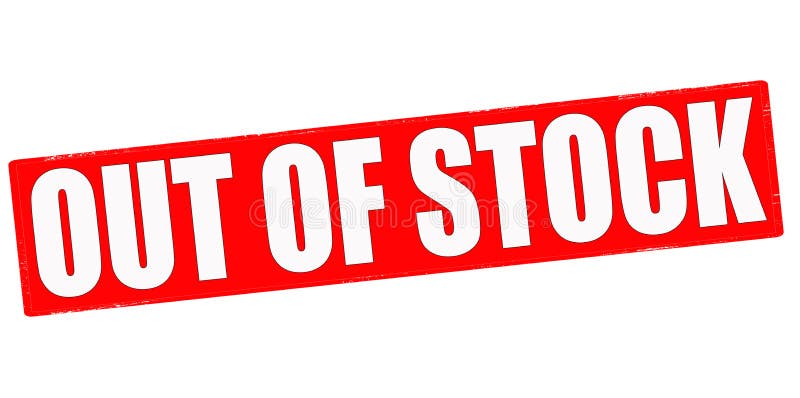 Out of stock stock illustration. Illustration of grungy - 109042113