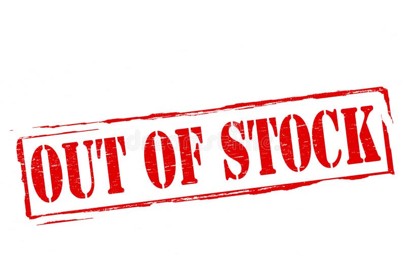 Out of stock stock illustration. Illustration of sign - 109042119