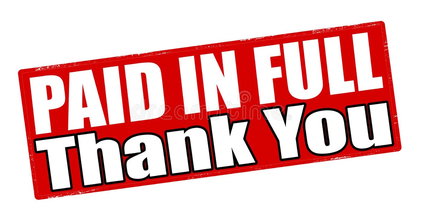 Paid Full Thank You Stock Illustrations – 16 Paid Full Thank You Stock ...