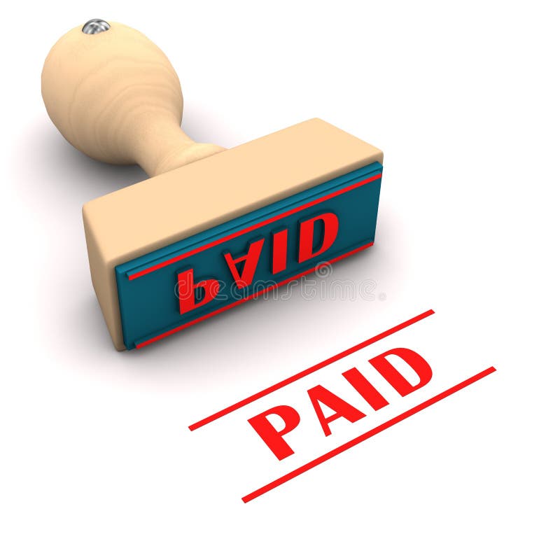 Paid stock illustration. Illustration of warm, paid, paperwork - 9963621