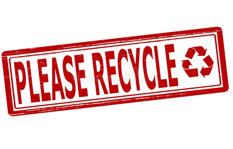 Please recycle stamp stock vector. Illustration of circle - 13197206