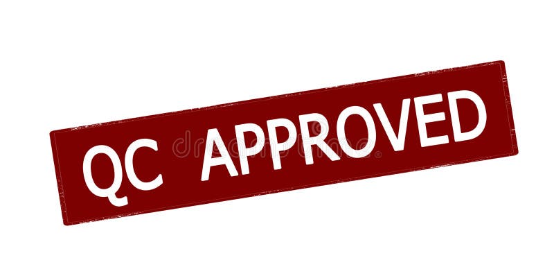 Stamp with Text Quality Check Approved Stock Illustration ...
