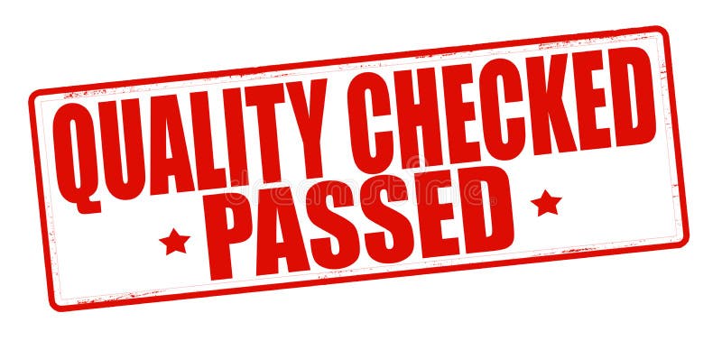 Quality checked passed stock illustration. Illustration of verification ...