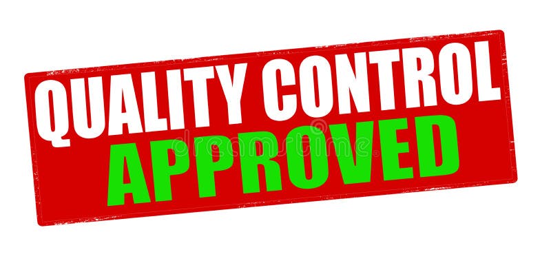 Quality control approved stock illustration. Illustration of grungy ...