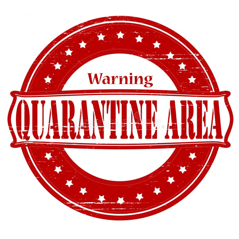 Quarantine area stock illustration. Illustration of caution - 109934582