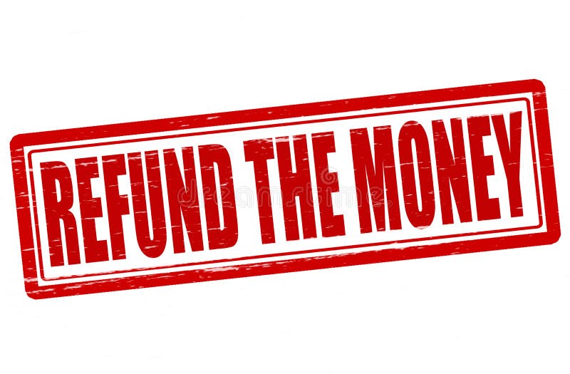 Refund stock illustration. Illustration of sign, refund - 109042075