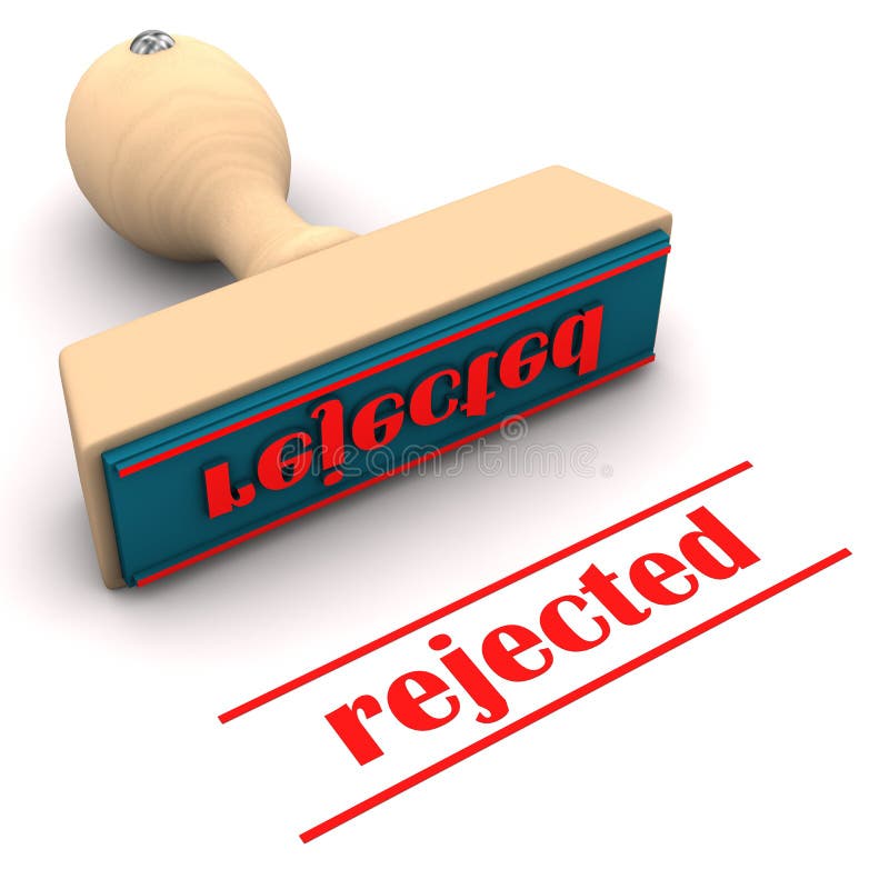 Stamp Rejected stock illustration. Illustration of declined - 29779767