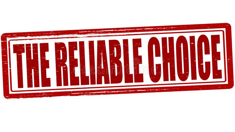 The reliable choice stock illustration. Illustration of choice - 109934193