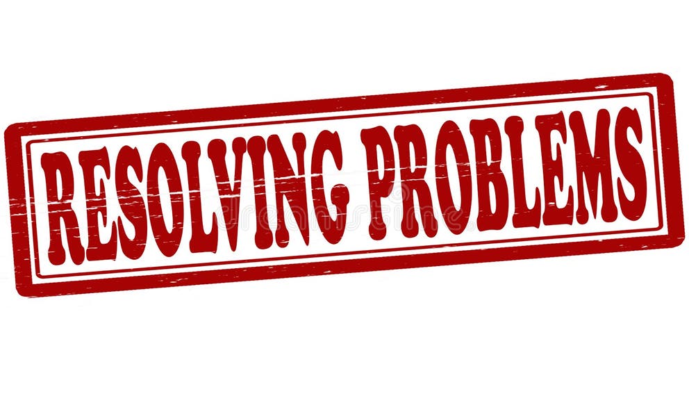 Resolving problems stock illustration. Illustration of rectangular ...