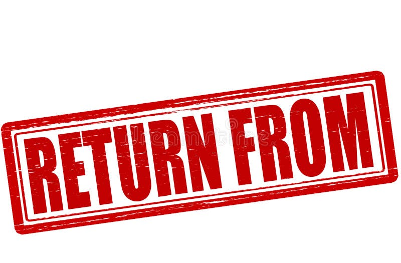 Return from stock illustration. Illustration of concept - 109892905