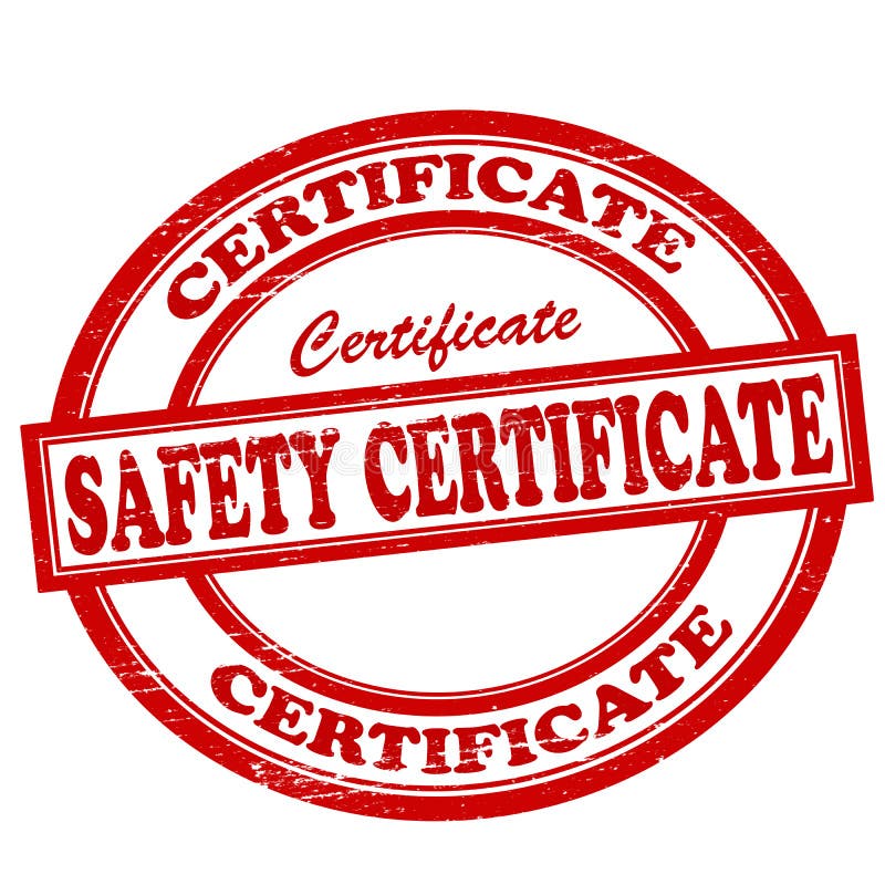 Safety certificate stock illustration. Illustration of certainty ...