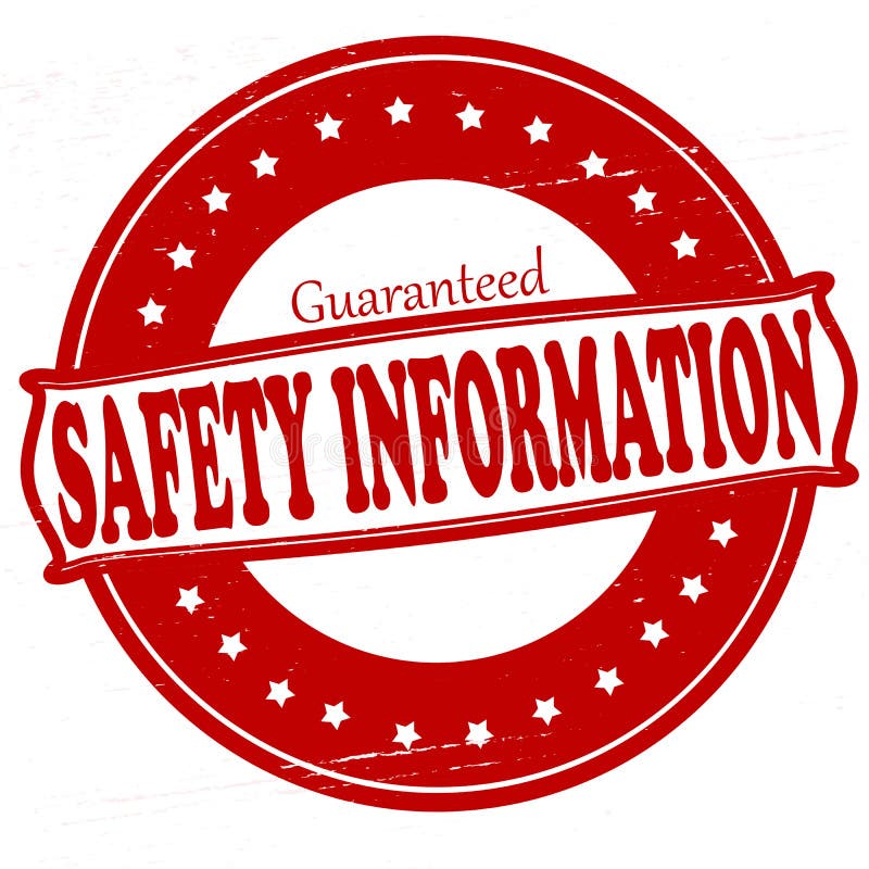 Safety information stock illustration. Illustration of stamp - 109935589
