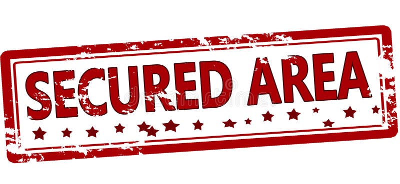 Secured area stock illustration. Illustration of rectangular - 92071161