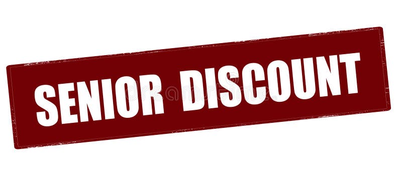 Senior discount stock illustration. Illustration of reduction - 109235202