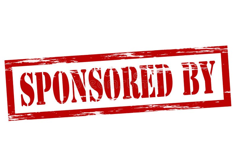 Sponsored Grunge Rubber Stamp On White Background, Vector Illustration ...