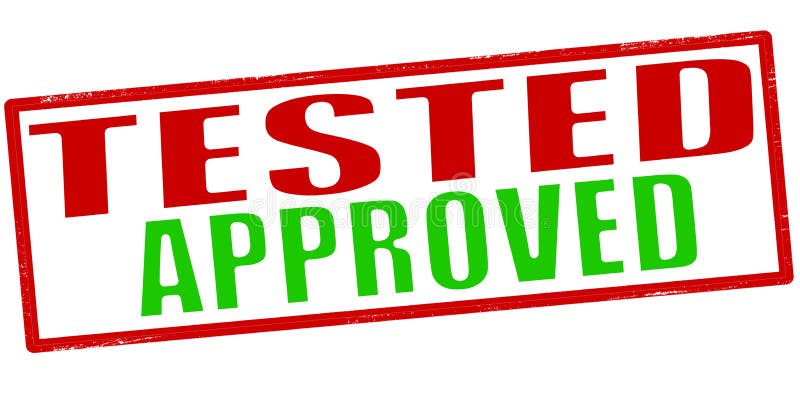 Tested approved stock illustration. Illustration of approved - 109043636