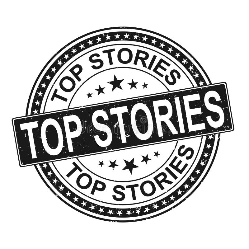 Stamp with Text Top Stories Inside, Vector Illustration Stock Vector ...