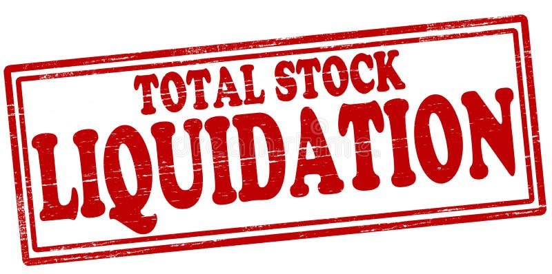 Total stock liquidation stock illustration. Illustration of clearing ...