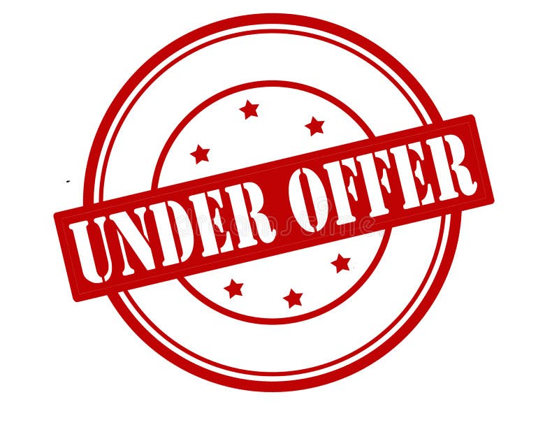 Under offer stock illustration. Illustration of round - 109241834