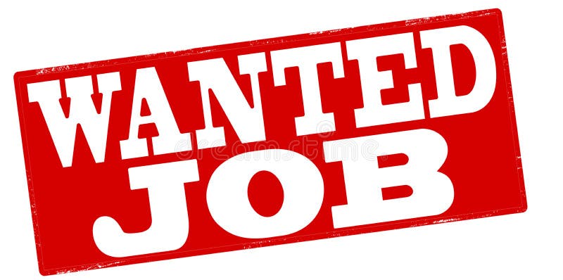 Wanted job stock illustration. Illustration of symbol - 109043027