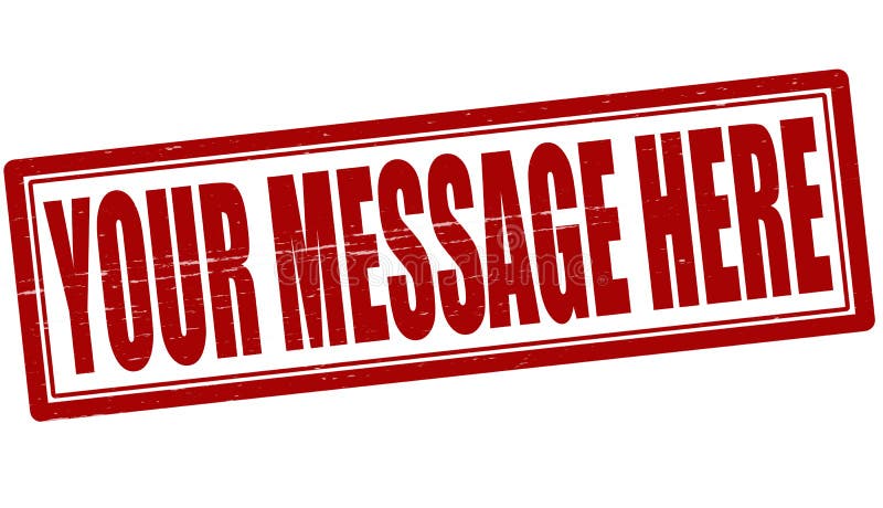 Your message here stock illustration. Illustration of miscellaneous ...