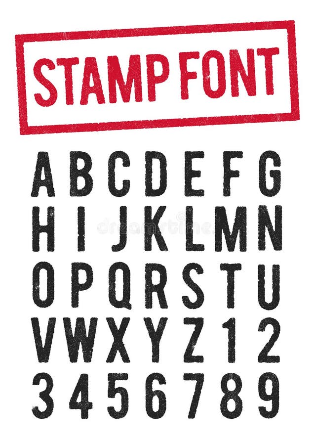 Grunge Stamp Font stock vector. Illustration of letters - 29868518