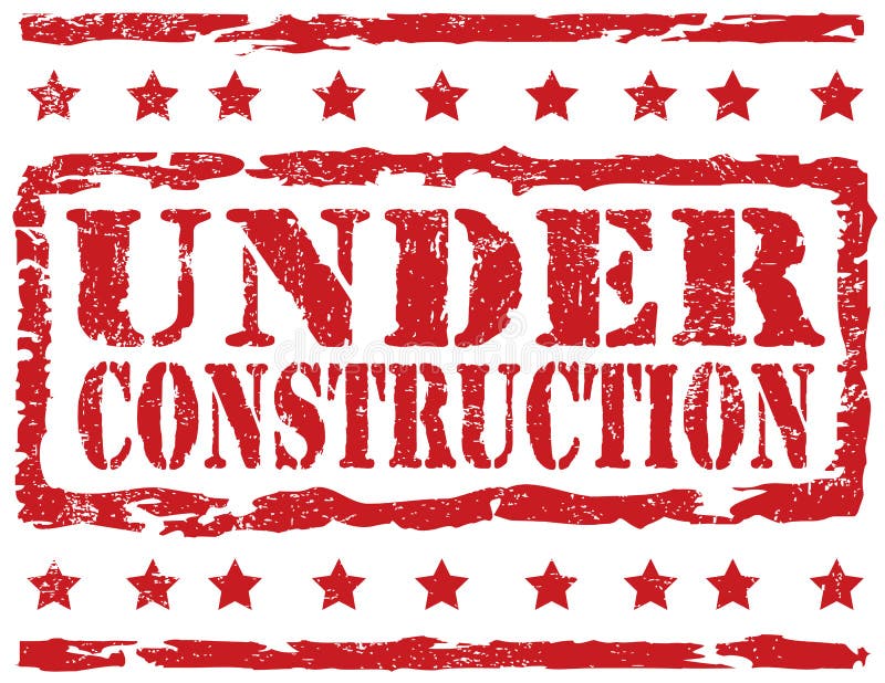 Under Construction Rubber Stamp, Vector Stock Vector - Illustration of ...
