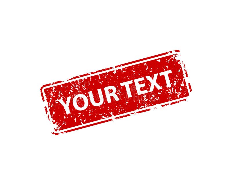 Stamp Vector Texture. Rubber Cliche Imprint Stock Vector - Illustration ...