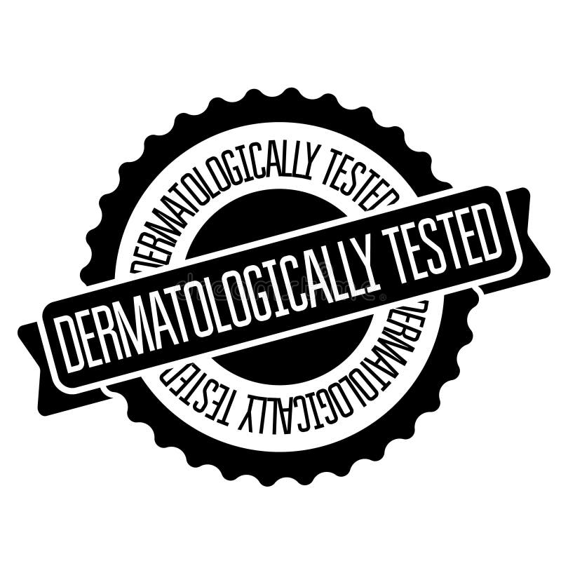 Dermatologist Tested - Vector Circle Stickers Stock Vector ...