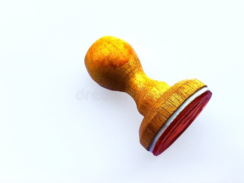 Stamp, Wooden Stamp, Vintage Wooden Stamp, on White Background Stock ...