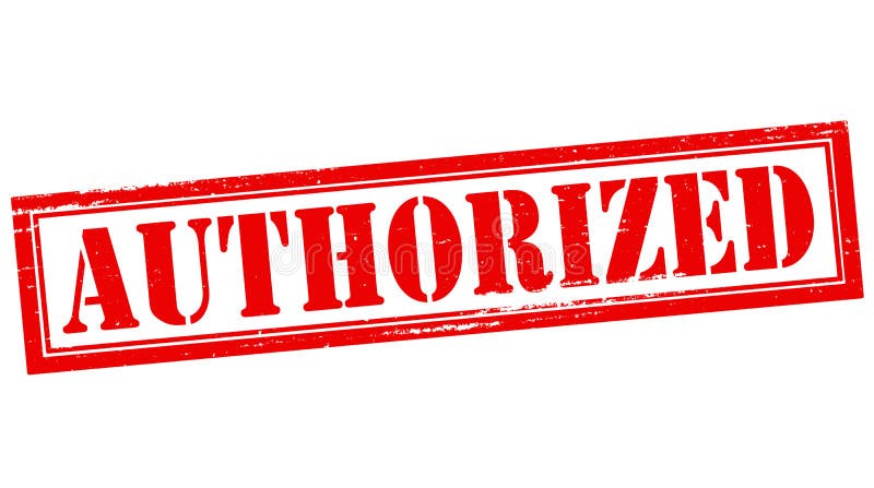 Authorized stock illustration. Illustration of authoritative - 108748841