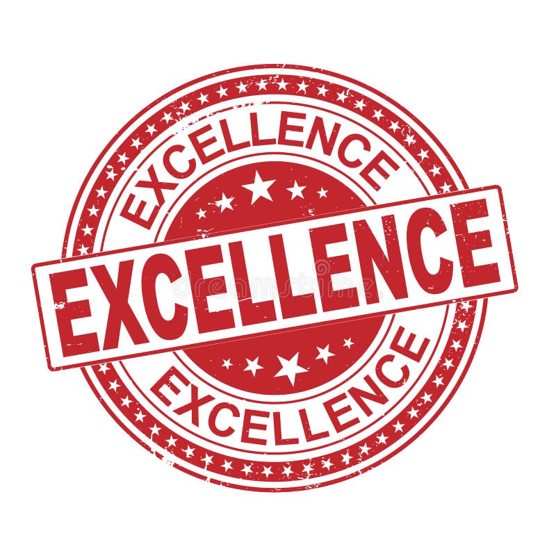 Stamp with Word Excellent Inside, Vector Illustration Stock Vector ...