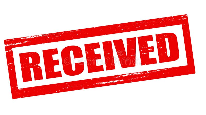 Received stock illustration. Illustration of symbol - 108758216