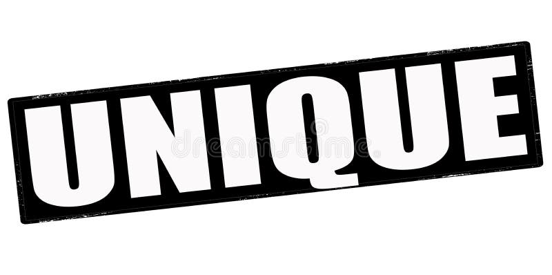 Word Unique by Hand. Hand Drawn Creative Calligraphy and Brush Pen ...