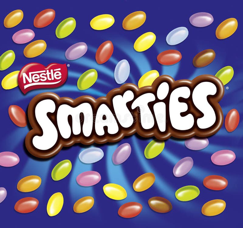 Logo of Smarties editorial photography. Illustration of chocolate ...