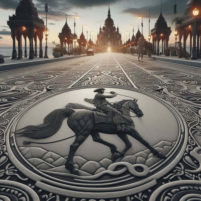 327 11 Stamped Asphalt a Decorative Surface with Patterns or Es Stock ...