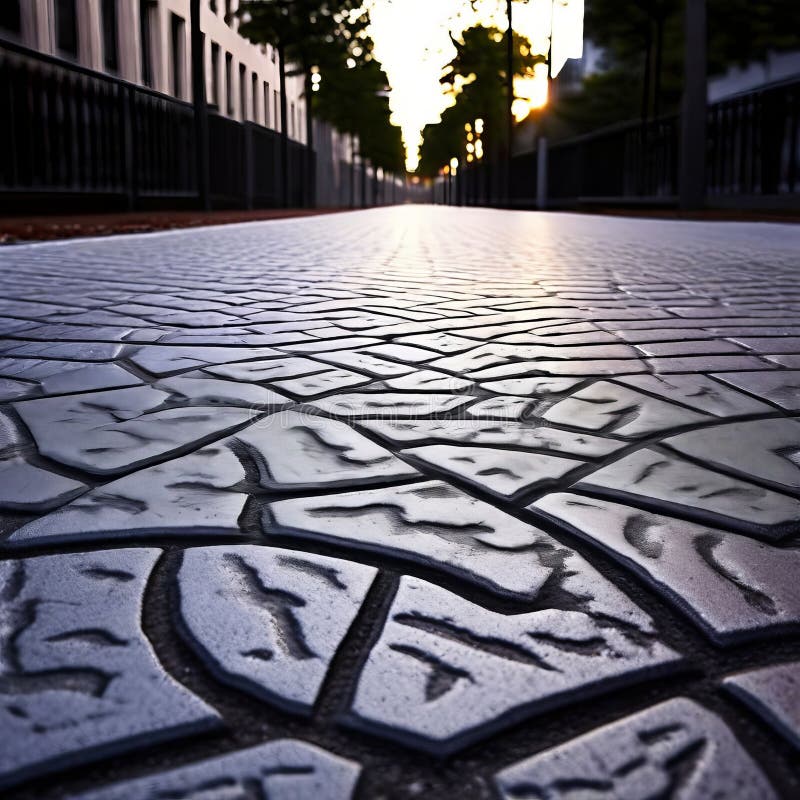 Stamped Asphalt a Decorative Surface with Patterns or Designsst Stock ...