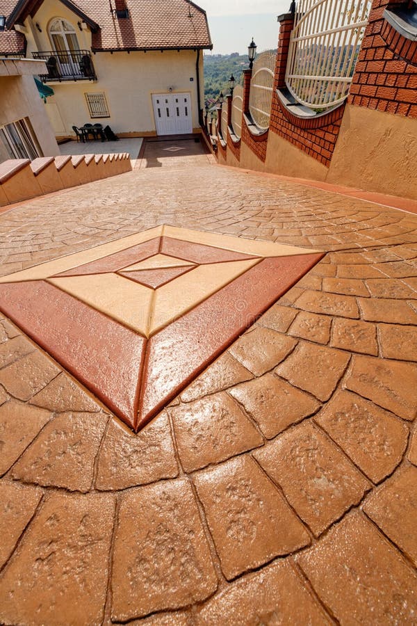 Stamped Concrete Mosaic Patterns, Earth Tone Colors and Textures from ...
