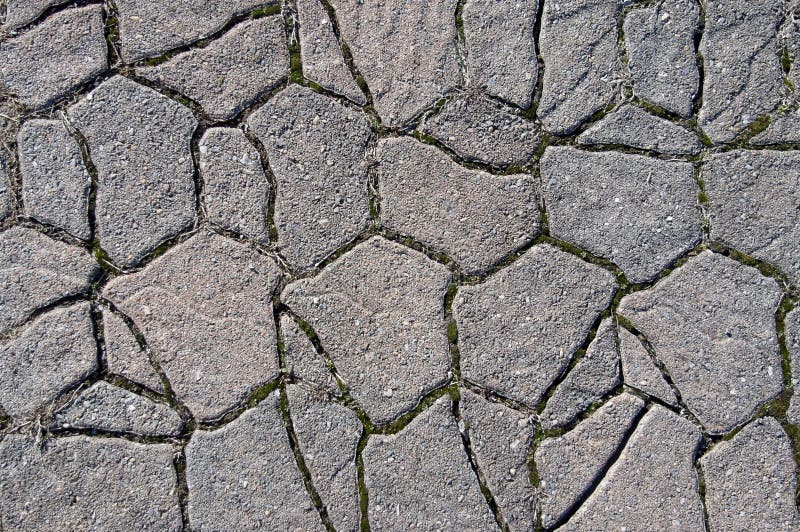 Stamped Concrete in the Shape of Stone Stock Image - Image of ...