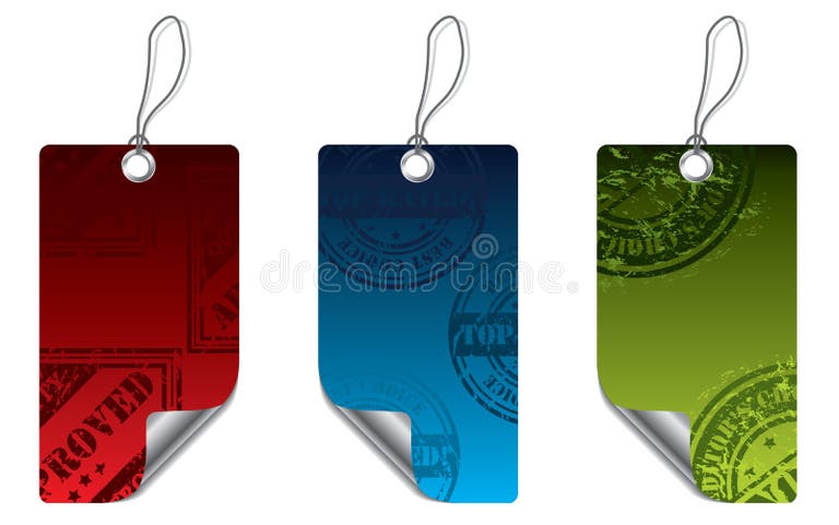 Stamped labels stock vector. Illustration of buying, sale - 29895556