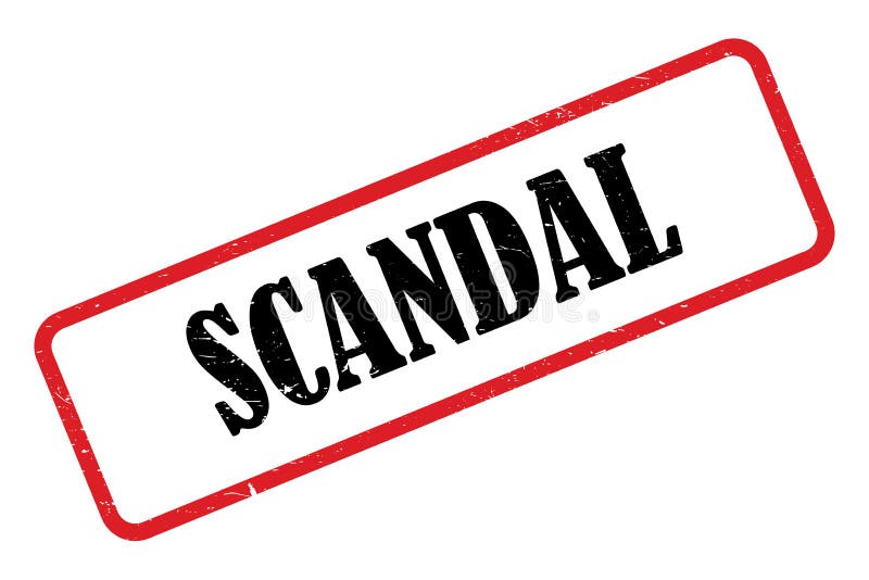 Scandal Sign Character Shows Publicized Incident Stock Illustration ...