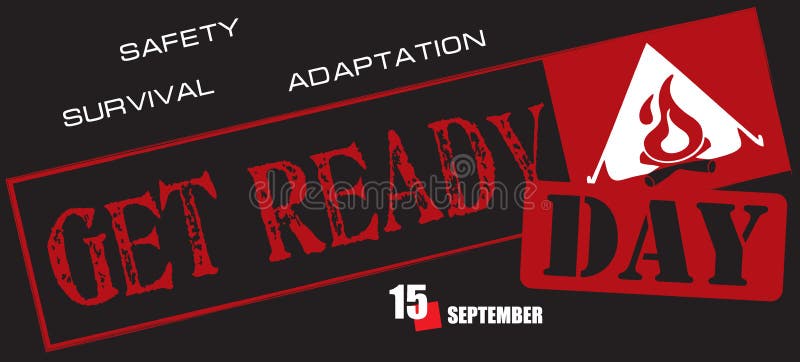 Get Ready Day stock vector. Illustration of text, adaptation - 256089094