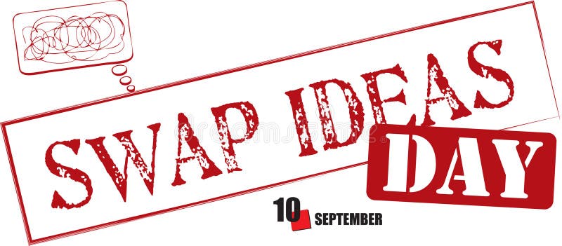 Stamped Text Swap Ideas Day Stock Vector - Illustration of zeroing ...