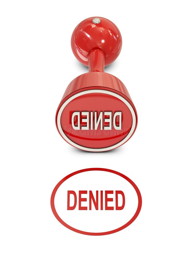 Stamp Denied stock illustration. Illustration of rubber - 11756239