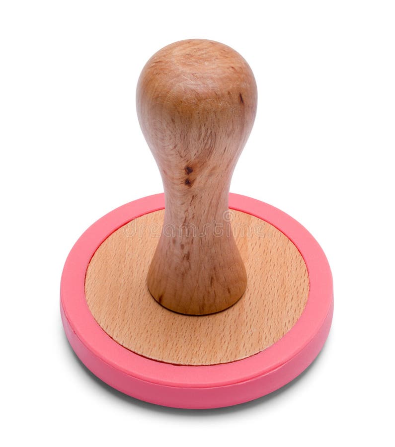 Stamper stock photo. Image of isolated, round, approval - 197835618