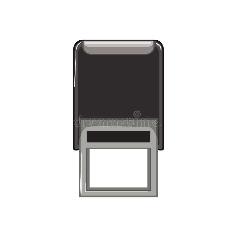 Stamper Stamp Handle Cartoon Vector Illustration Stock Vector ...