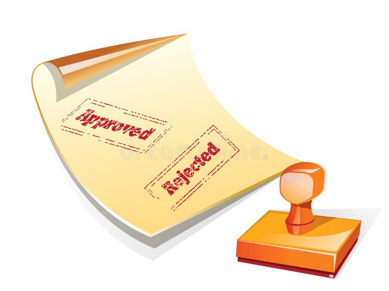 Stamper vector stock vector. Illustration of accept, certified - 5145364